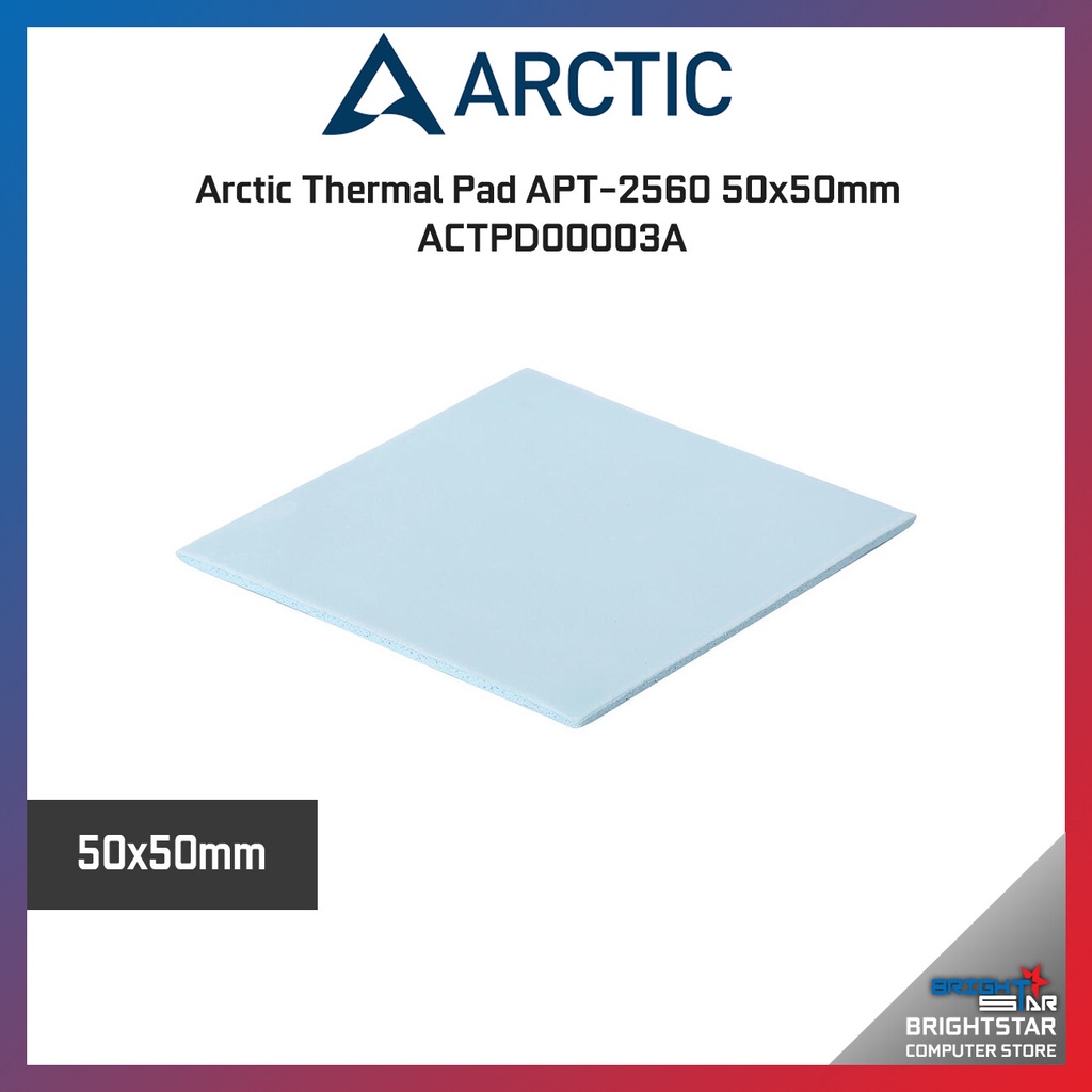 Arctic Thermal Pad APT-2560 50x50mm Thick 1.5mm ACTPD00003A | Shopee ...