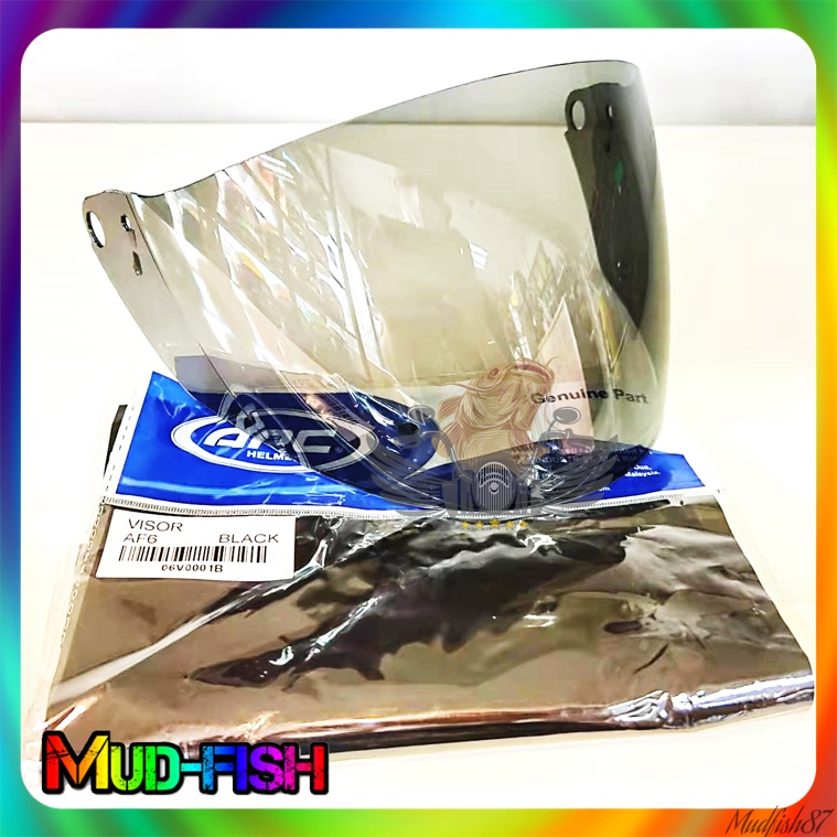 ARC AF6 AF-6 ORIGINAL HELMET VISOR (SMOKE) | Shopee Malaysia