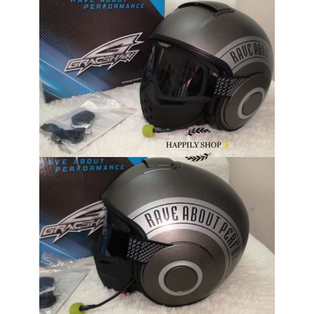 GRACSHAW G828 GLAXUS HELMET [FREE BLUETOOTH][FREE MASK] | Shopee Malaysia
