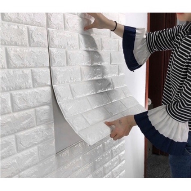 3D Wallpaper Sticker Self Adhesive DIY Tools Anti Collision Wall Art ...