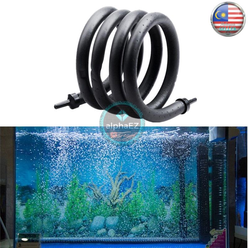 🇲🇾 Foldable Air Stone Bubble Tube Hose for Aquarium Fish Tanks Pump ...