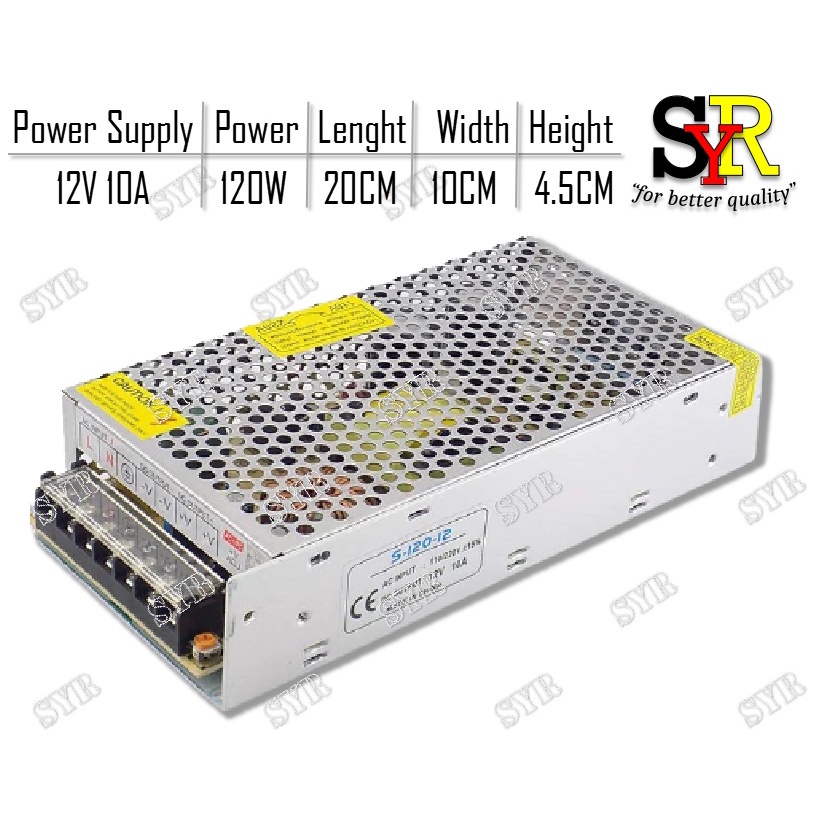 AC 110V-220V TO DC 5V 12V 24V 5A / 10A / 20A / 40A / 42A Switch Power Supply Driver | Shopee ...