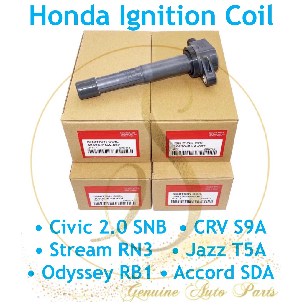(100% ORI) Honda Ignition Plug Coil Accord SDA 2.0 2.4 Civic 2.0 Type-R ...