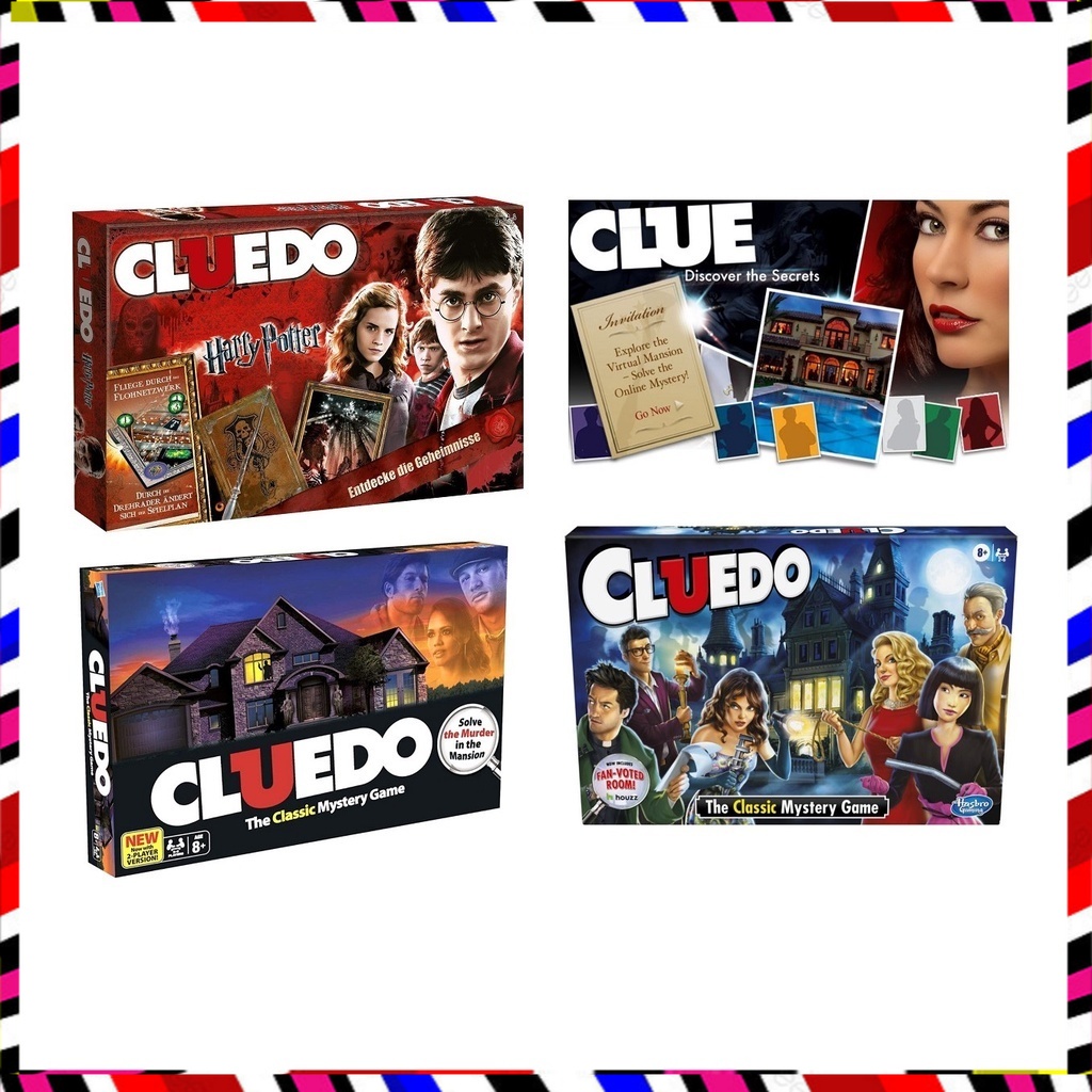 Cluedo Harry Potter Board Games CLUEDO THE CLASSIC MYSTERY FAMILY BOARD GAME TUDOR MANSION Clue ...