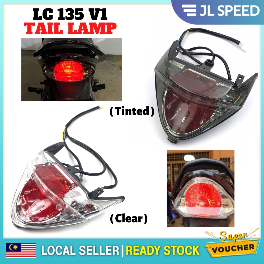 YAMAHA LC135 V1 LC V1 135LC LAMPU BELAKANG TAIL LAMP SET [ TINTED SMOKE / CLEAR ] | Shopee Malaysia