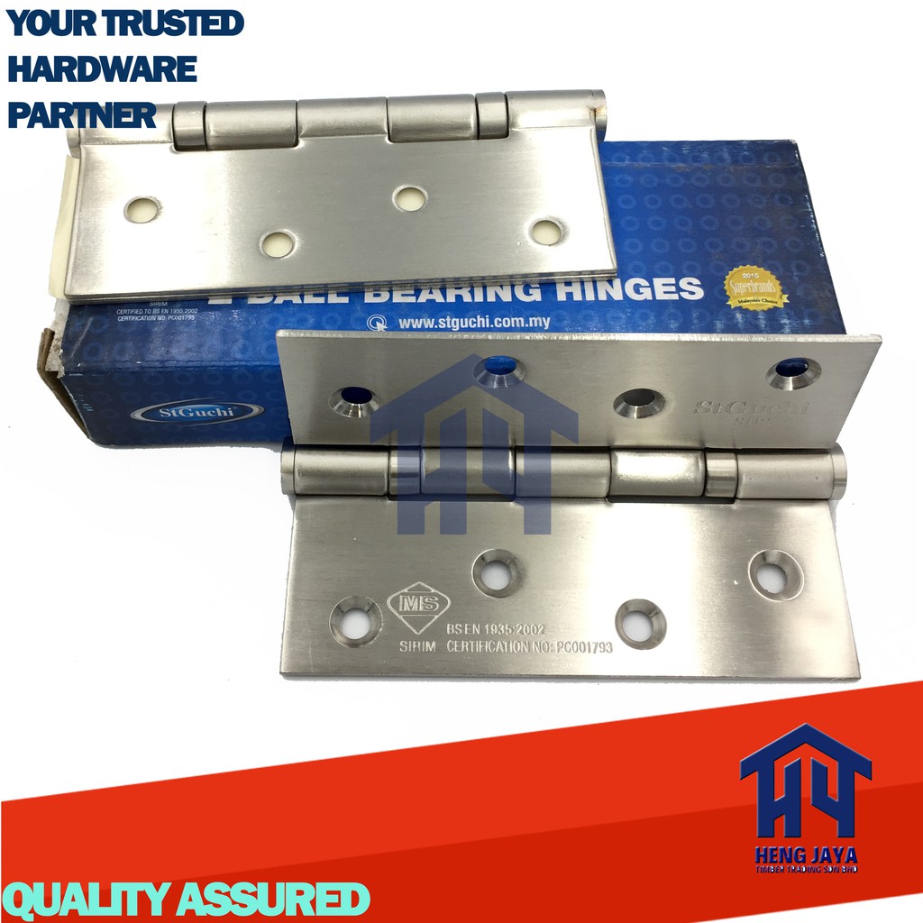 [ST GUCHI] SGDH 743020-SS 2 Ball Bearing 4”x3”x2 mm SUS 304 SS Door ...