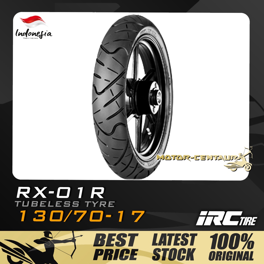 TAYAR IRC RX01, RX-01F, RX-01R ROAD WINNER TUBELESS TYRE - 17 (BUNGA TAJAM PATTERN) | Shopee ...