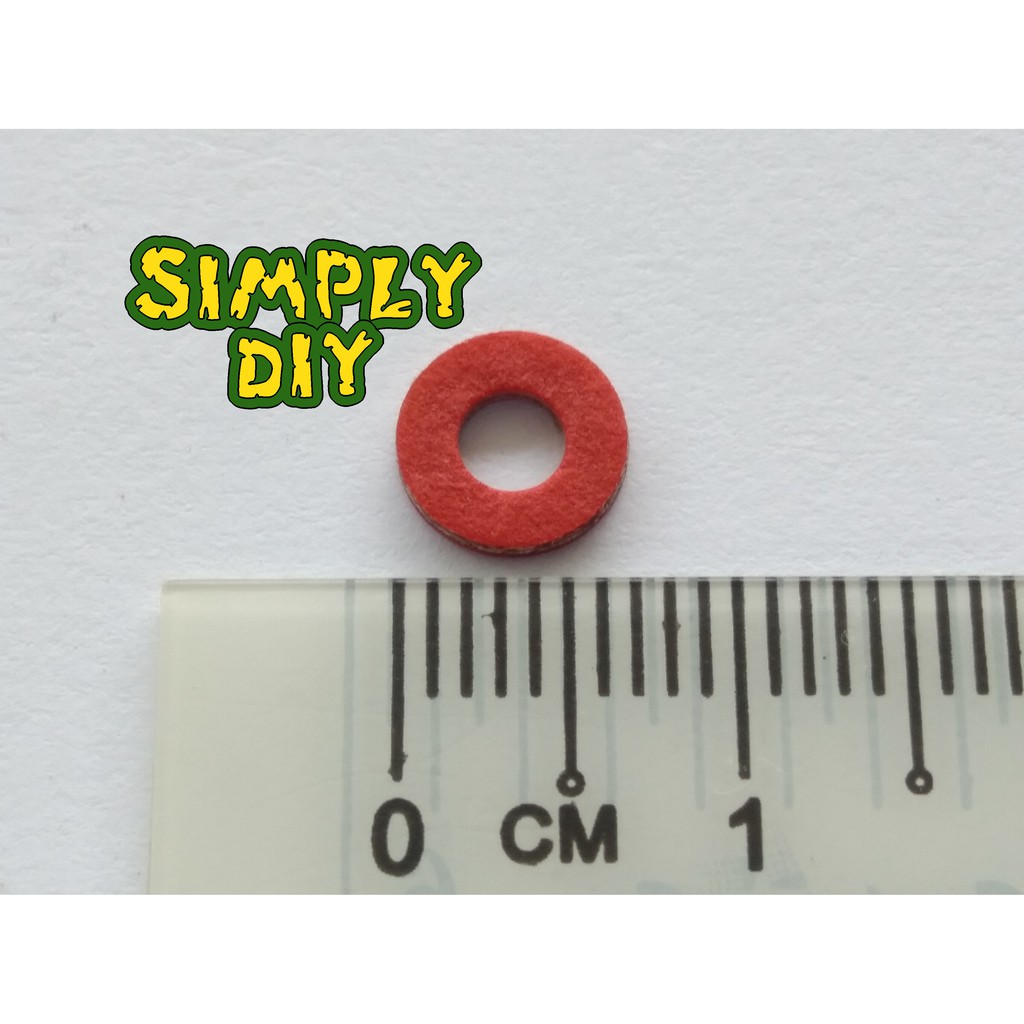2pcs M3 Flat Washer Red Paper ±M3x7x1mm | Shopee Malaysia