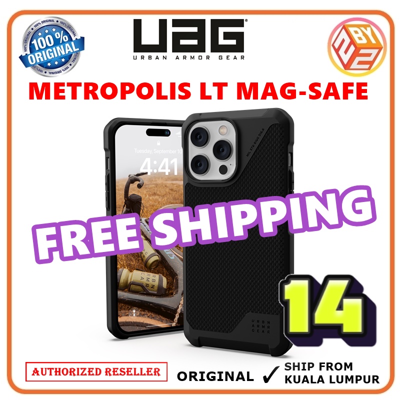 UAG URBAN ARMOR GEAR Metropolis LT Mag Safe case casing for iPhone 14 ...