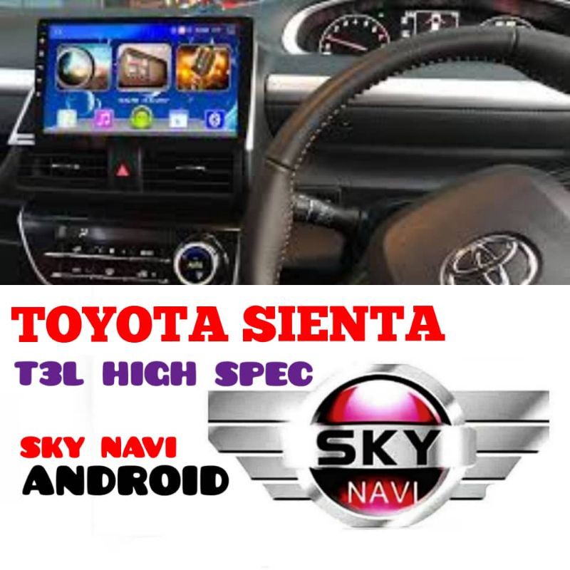 TOYOTA SIENTA 10 INCH CAR ANDROID PLAYER IPS SCREEN SKY NAVI T3L HIGH ...