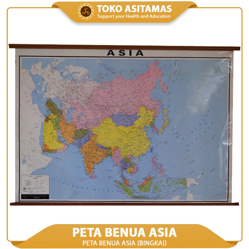 Asian Continent Map (Frame) | Shopee Malaysia