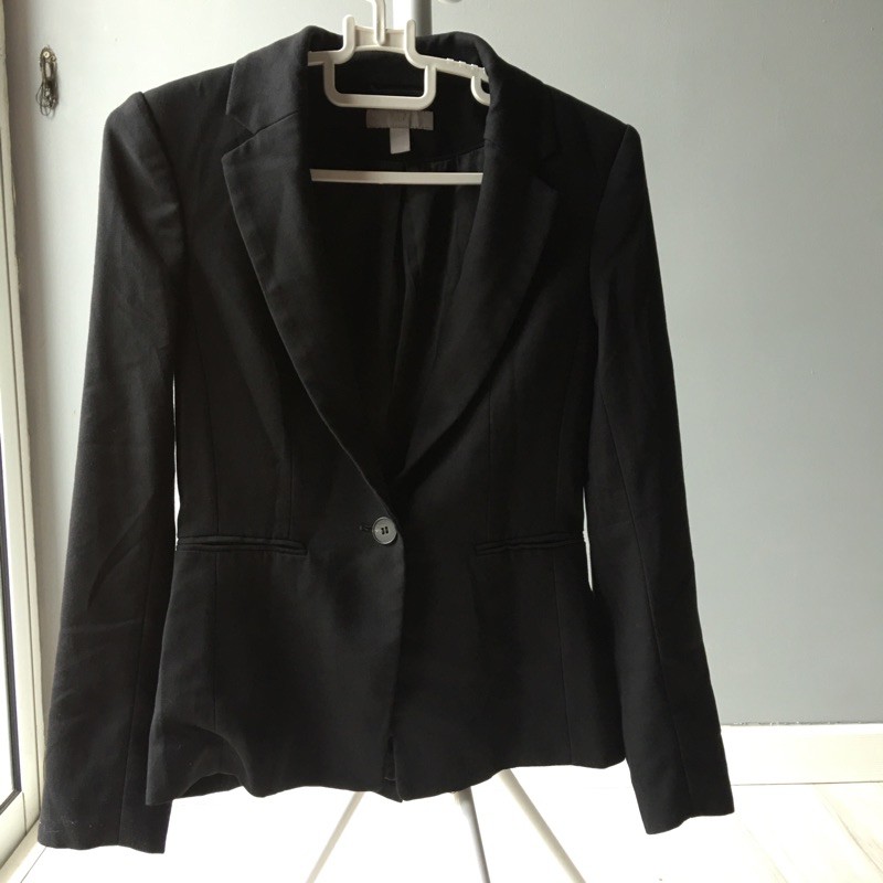 Original H&M Women Blazer Black (Size EUR 34P) | Shopee Malaysia