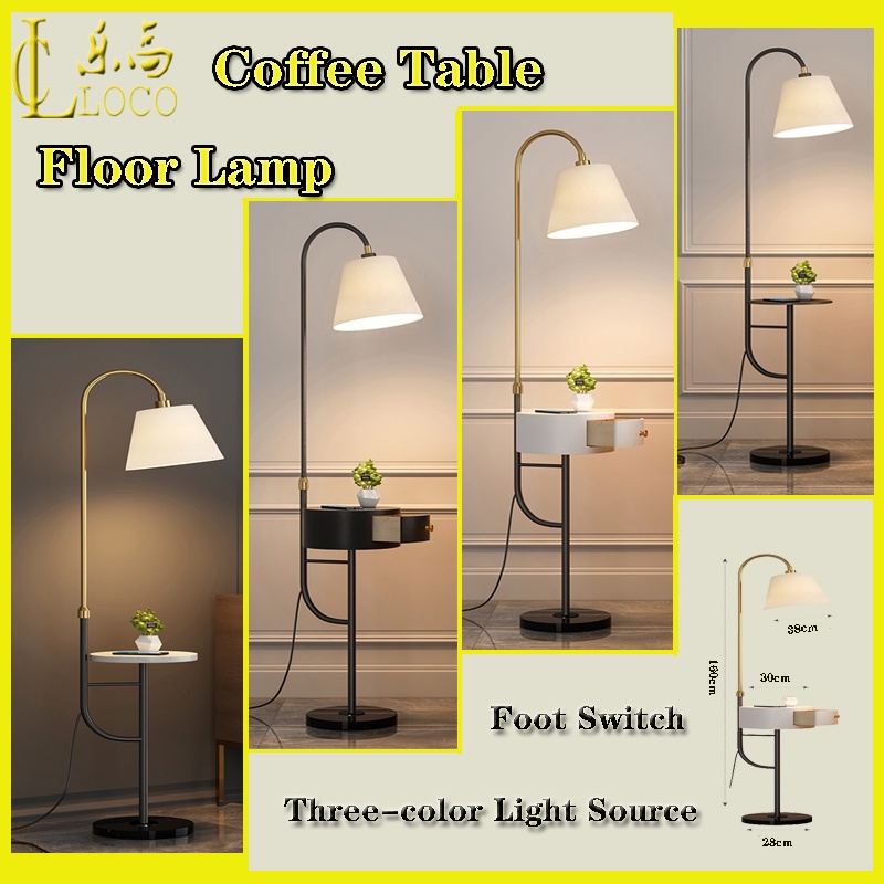 LOCO Nordic Floor Standing Lamp Living Room Coffee Table Floor Light ...