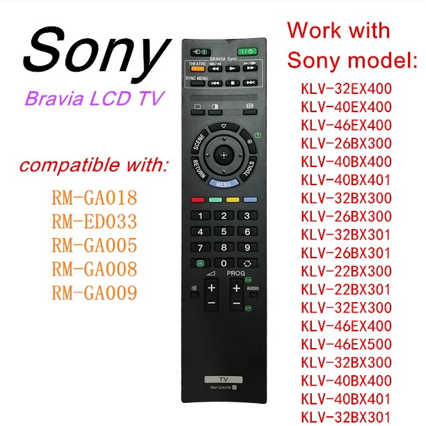 New Original RM-GA019 Remote For Sony Bravia TV Remote Control RM-ED033 ...