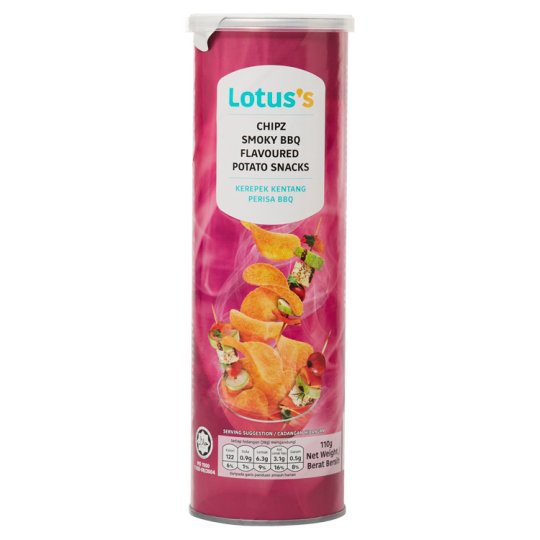 Lotus's Tesco Chipz Smoky BBQ / Sour Cream Onion / Hot & Spicy ...