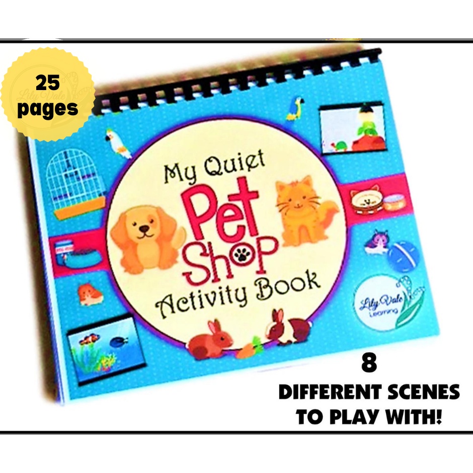 A349 - Printable My Quiet Pet Shop Busy Book 25 pages [PDF] preschool ...