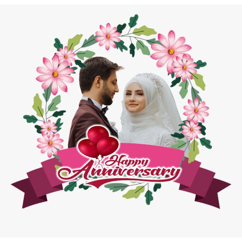 Kek Topper Anniversary Custom | Shopee Malaysia