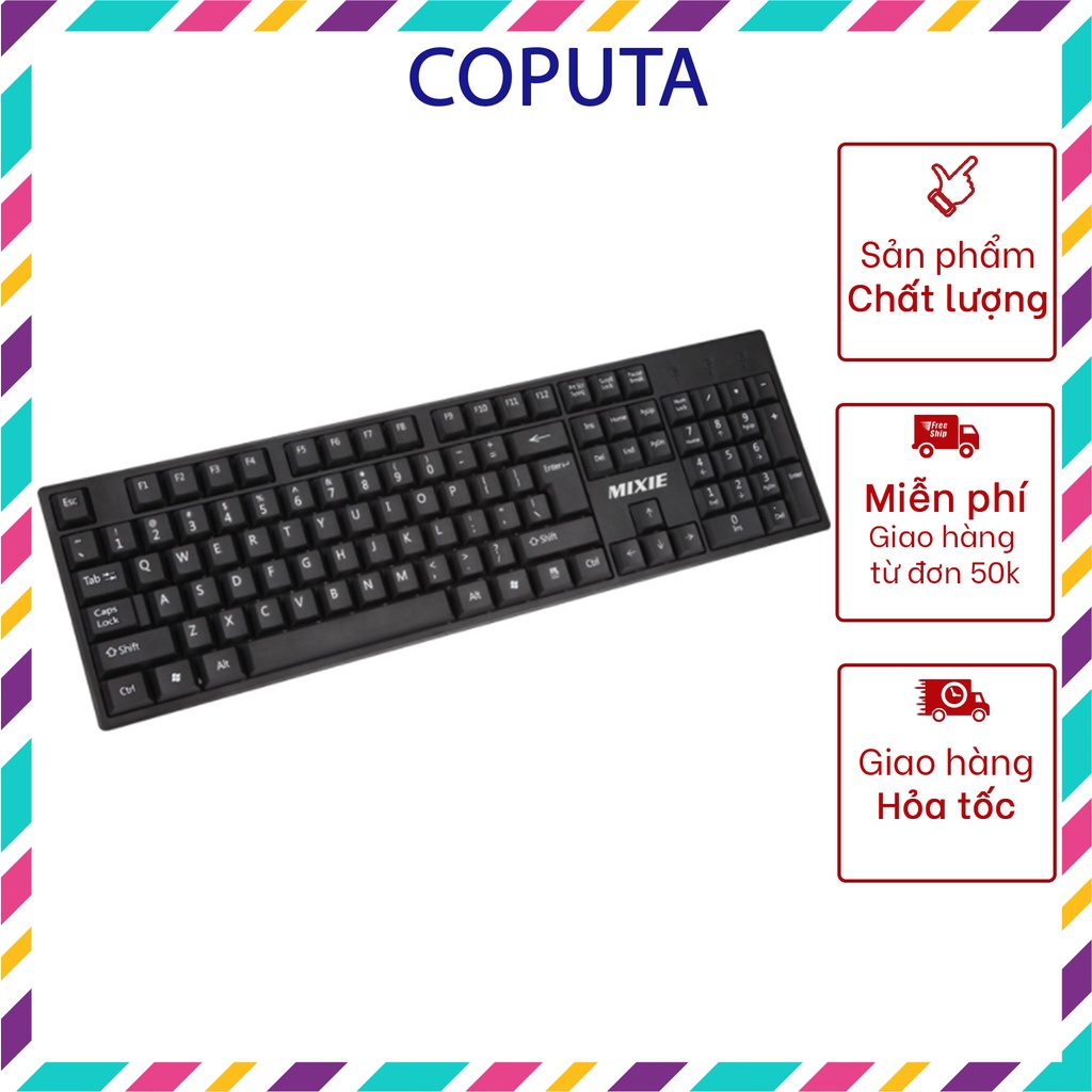 Coputa computer keyboard Office gaming keyboard Mixie X7 wired keyboard ...