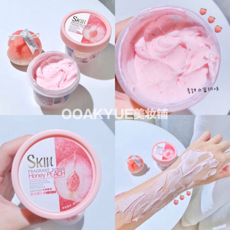 Fenyi peach scent full body scrub - Laikou peach body scrub with seeds ...