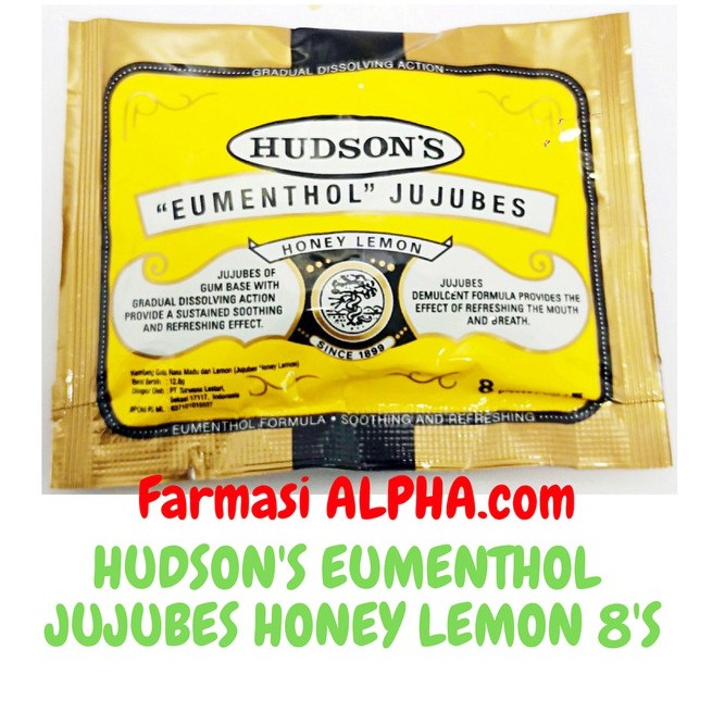 Hudson's Eumenthol Jujubes Honey Lemon 8's | Shopee Malaysia