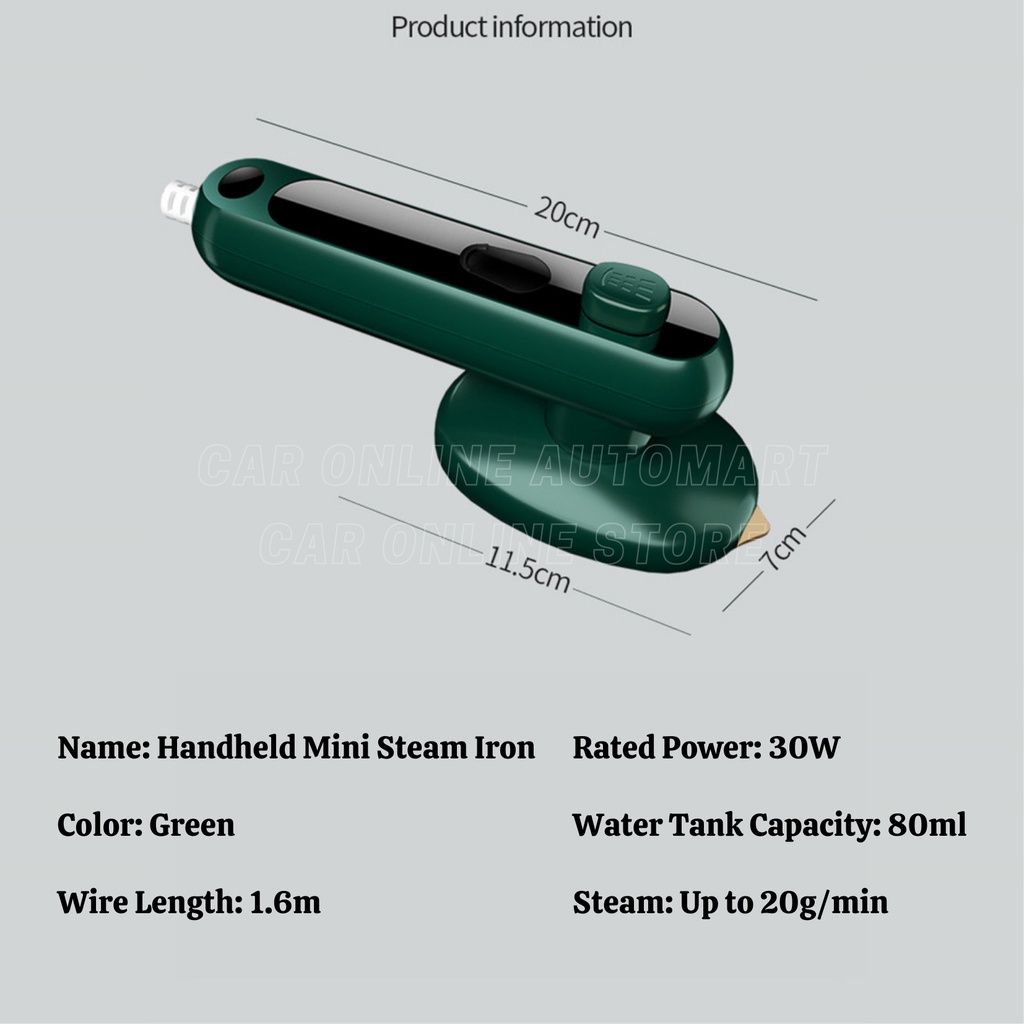Portable Handheld Mini Electric Steam Iron Machine With Spray Wet/Dry ...