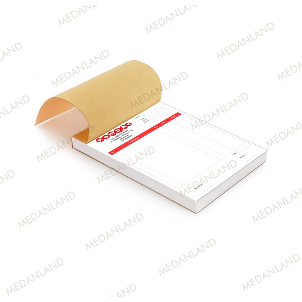 [Can Unit] Print bon 1/3 folio Invoice Note Double Unit Receipt 1 2 3 ...