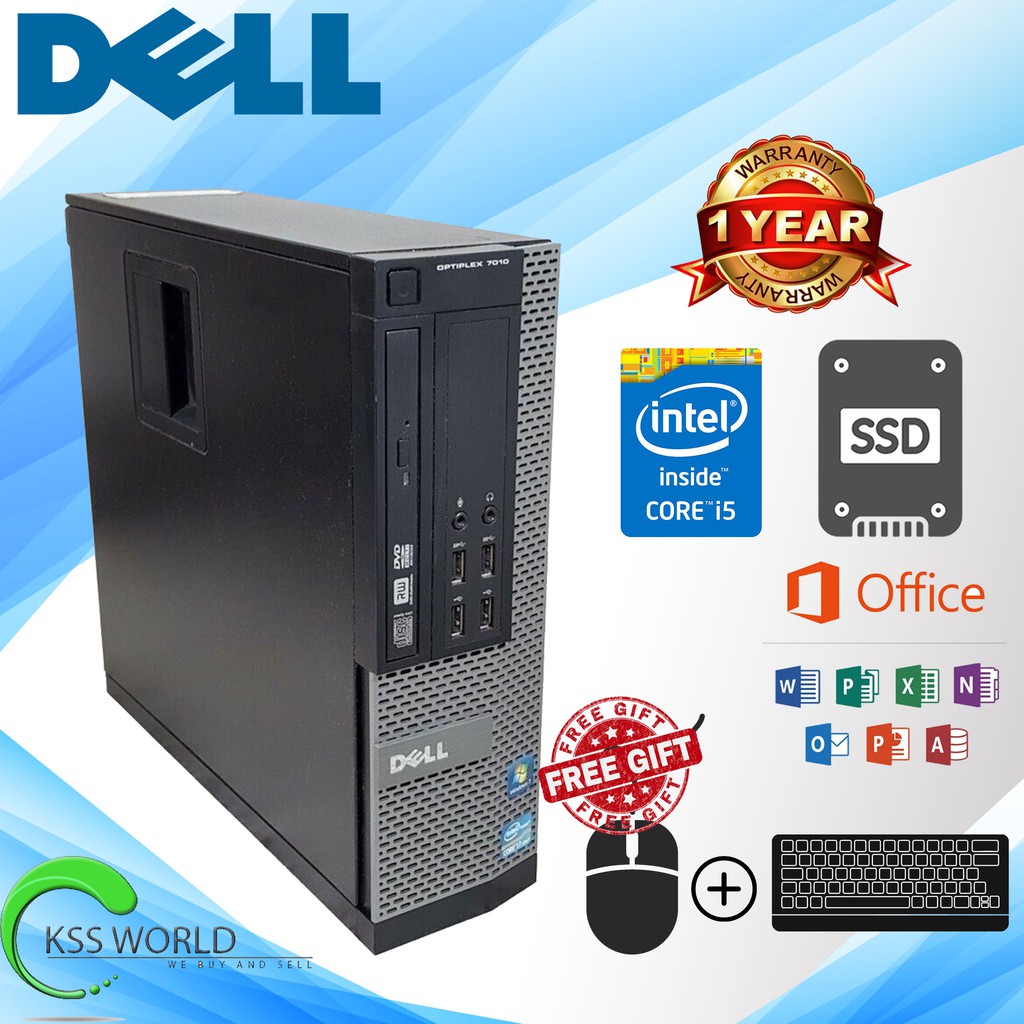 Dell OptiPlex 7010 PC - Intel Core i5 - 4Gb Ram - 500GB HDD / 120GB SSD ...