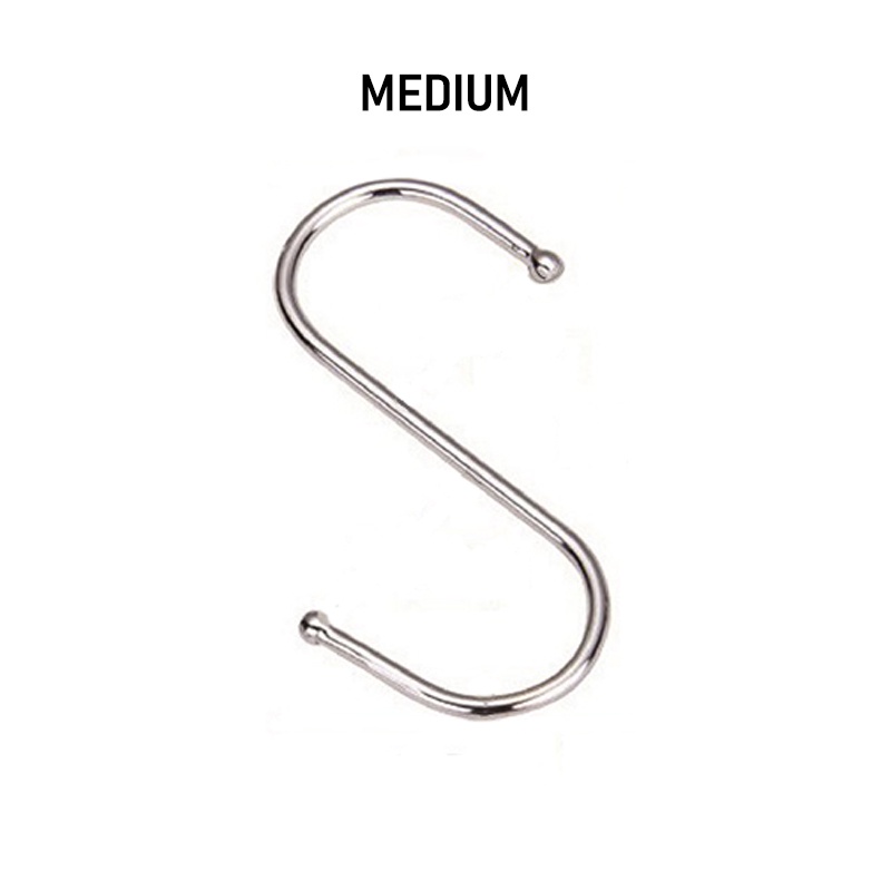 𝗥𝗘𝗦𝗜𝗦𝗧𝗔𝗡𝗧 𝗪𝗘𝗜𝗚𝗛𝗧 》Stainless Steel S Shape Hook Multipurpose Thick Metal ...