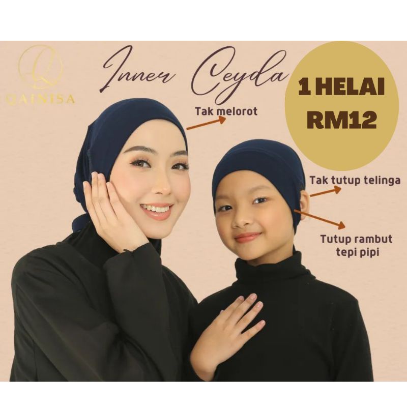 SALES RM12 Inner Ceyda Bertali Campur Ibu Anak/ Inner Tudung Tak Sakit ... SALES RM12 Inner Ceyda Bertali Campur Ibu Anak/ Inner Tudung Tak Sakit ...