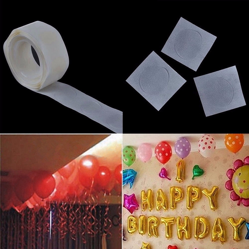 100Pcs Points Balloon Attachment Glue Dot Attach Stick Balloons Ceiling ...