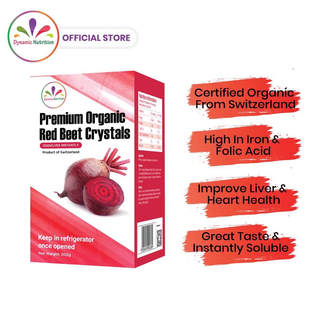 Premium Organic Red Beet Crystals (Beet Root) 200g - Made in ...