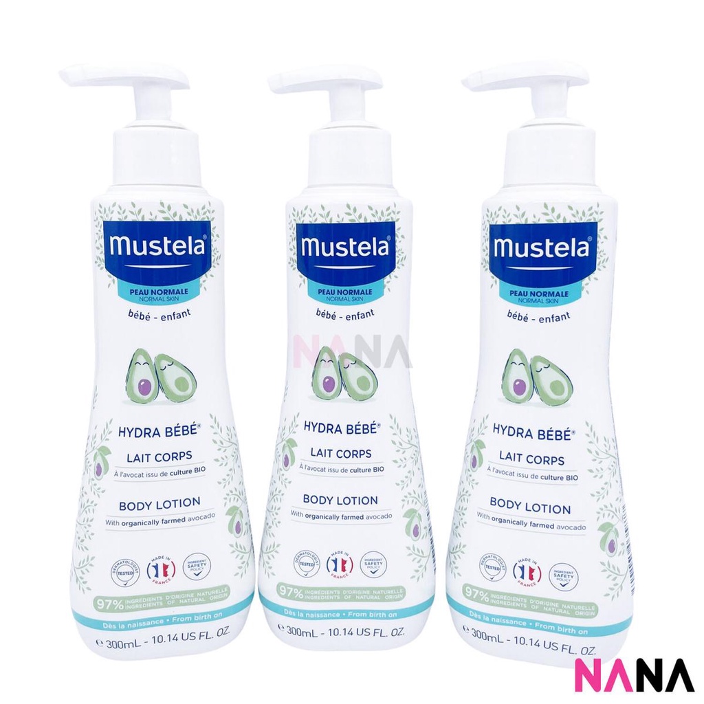 Mustela Hydra Bebe Body Lotion 300ml x3 (EXP:05 2026) | Shopee Malaysia