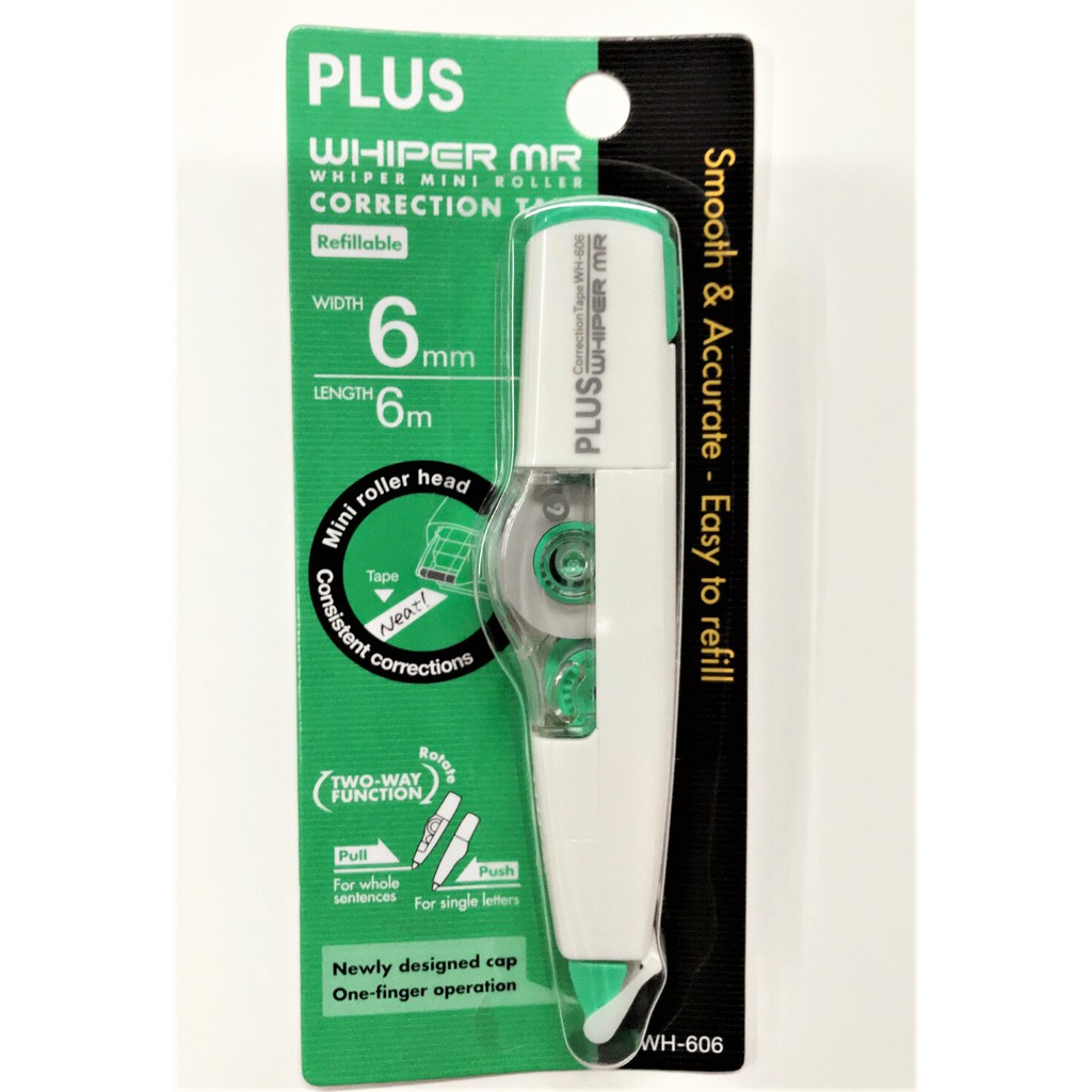 PLUS CORRECTION TAPE REFILLABLE WH-604 / WH-605 / WH-606 PLUS WHIPPER ...