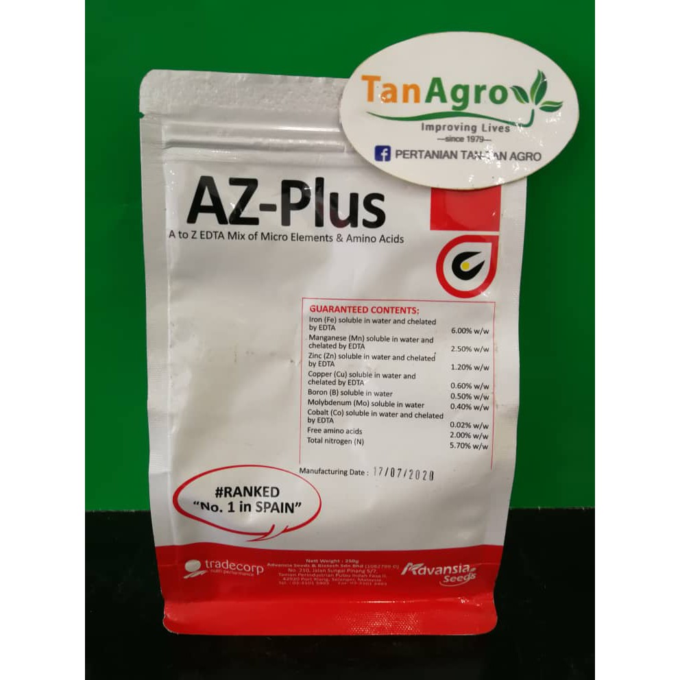 👉🏻ORIGINAL👈🏻 EDTA Mix of Micro Elements & Amino Acids Advansia AZ-Plus ...