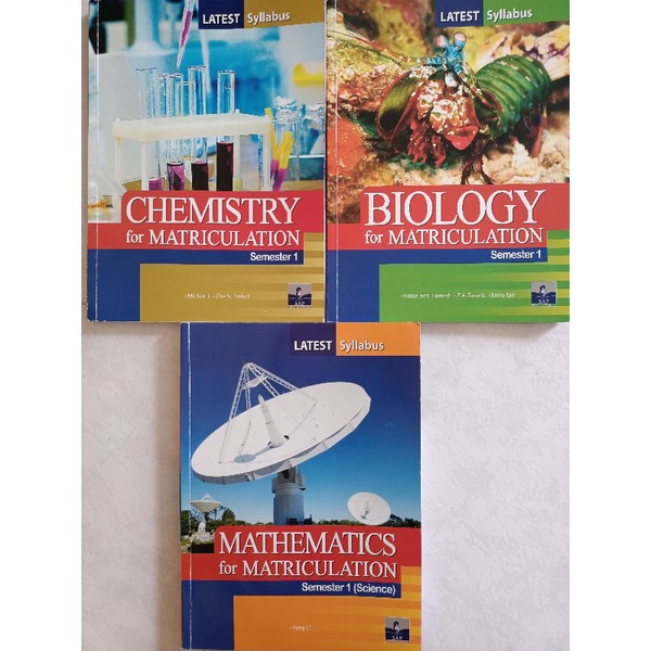 Matriculation Reference Book Semester 1 (preloved/secondhand) | Shopee ...