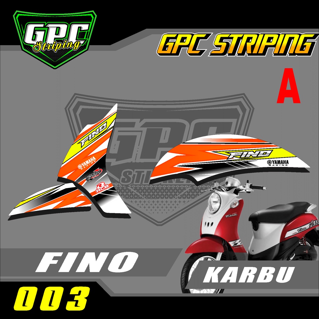 Sticker Striping Honda Fino Carburetor 003-Sticker Variation List ...