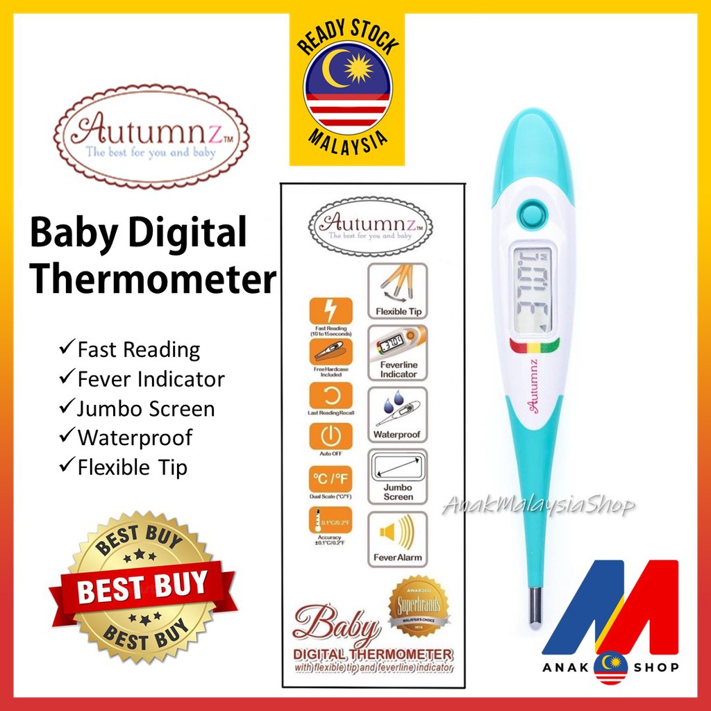 AUTUMNZ Baby Digital Thermometer | Termometer Suhu Badan | Check suhu ...