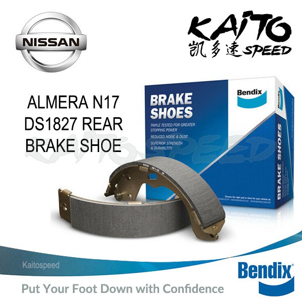 Original Bendix Rear Brake Shoe Nissan Almera N17 DS1827 | Shopee Malaysia