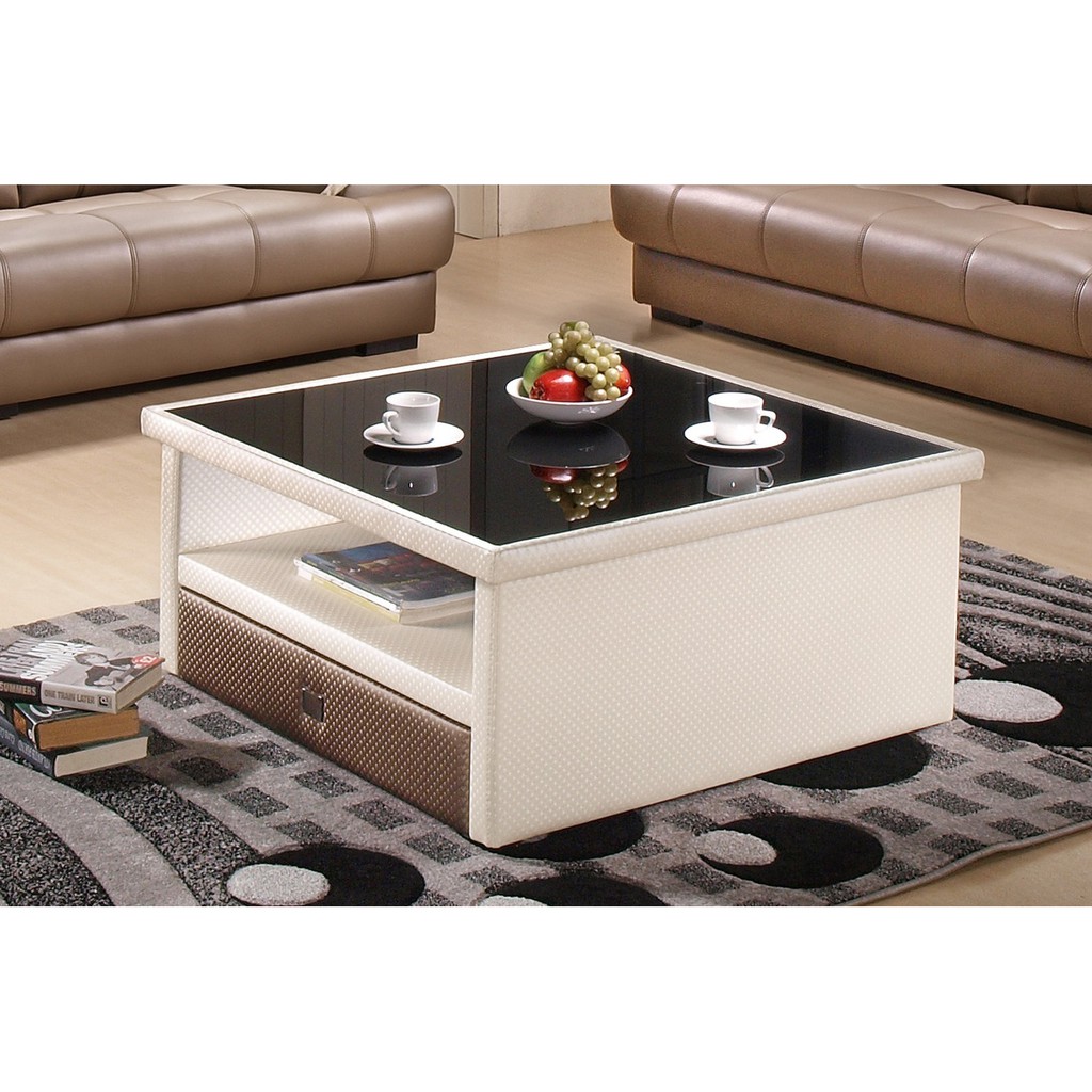 Premium Coffee Table with 2 site drawer A113 | Shopee Malaysia