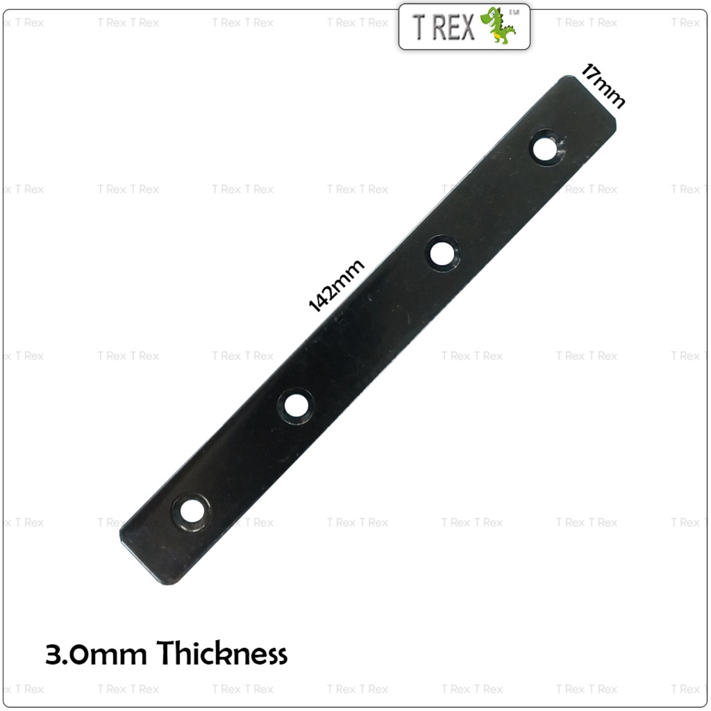Y&Y Eco Furniture Epoxy Black Flat Joint Bracket Brace / Flat Plate ...