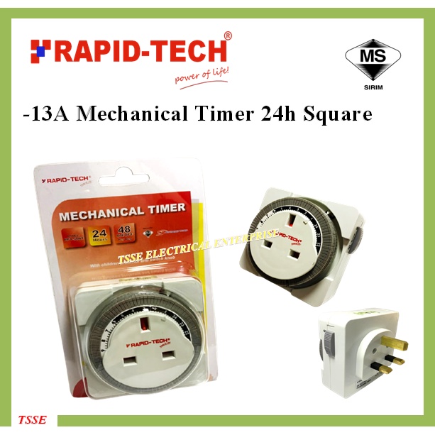 🔥Ready Stock🔥 [SIRIM] Timer Switch Plug Mechanical Theben Analog 13A 24Hours 24HT Plug In ...
