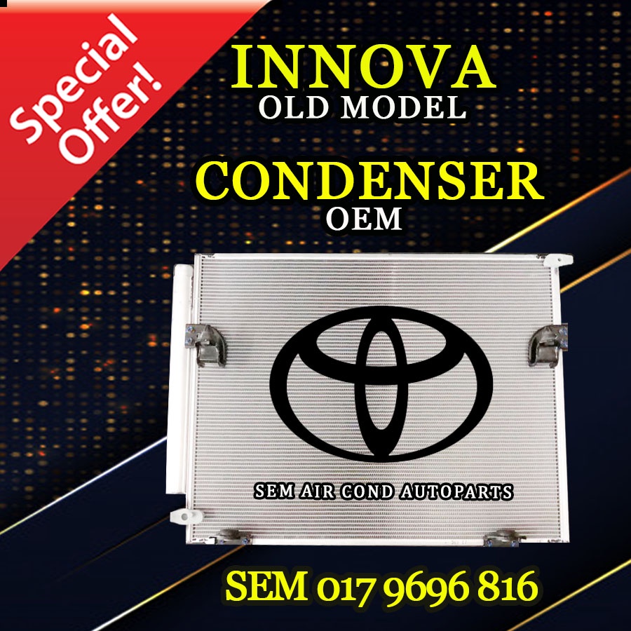 TOYOTA INNOVA OLD MODEL 2005- 2015 YEAR OEM TAIWAN NEW CONDENSER ...