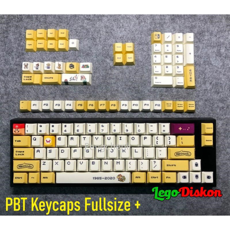 Keycaps 108 PBT Dye Sub Mario Villain Bowser | Shopee Malaysia