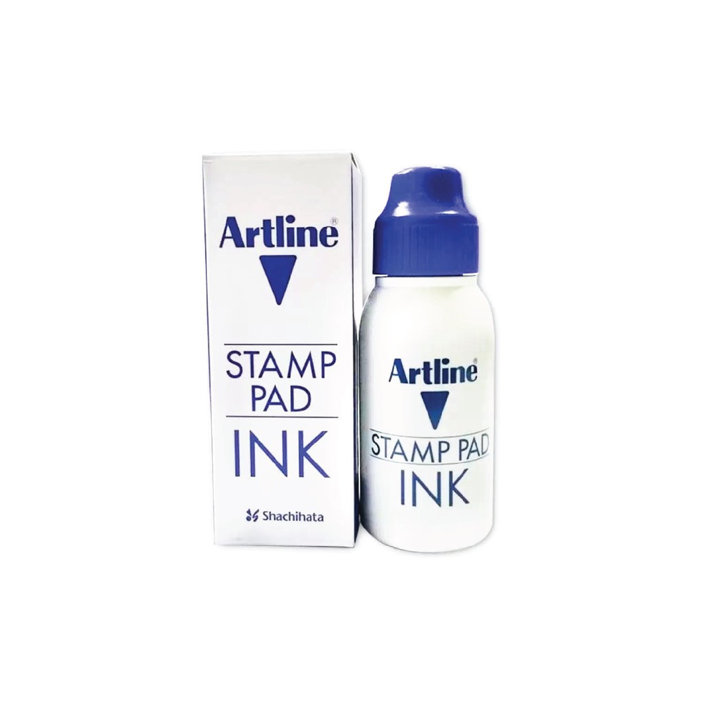 ARTLINE STAMP PAD INK 50cc / 50ml Black Blue Red Green | Shopee Malaysia