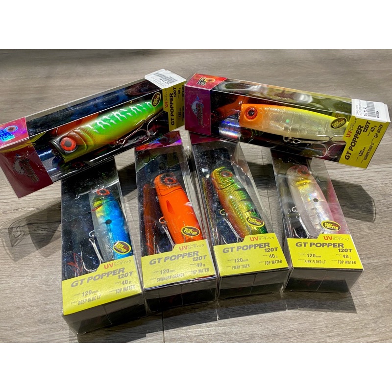 Seahawk GT Popper 120T/40g 130T/58g UV Coated Hard ABS Topwater Lure ...