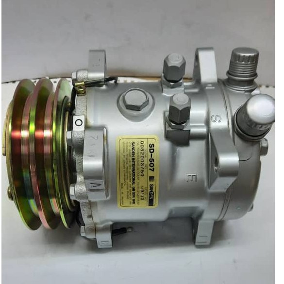SANDEN MALAYSIA ORIGINAL SD-507 'F' MODEL M9173 AIR COND COMPRESSOR ...