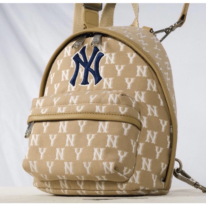 Mlb MINI BP BEIGE backpack (standard surplus) | Shopee Malaysia