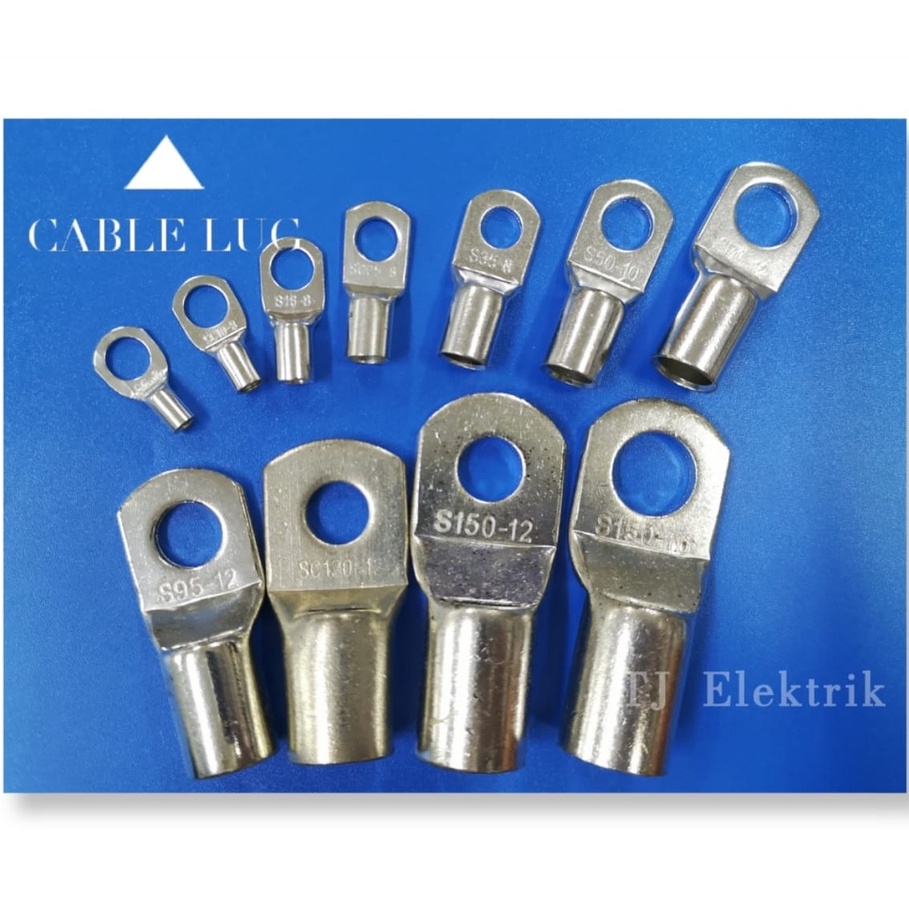 Cable Lug SC Tinned Copper Cable Lug Wire Connector SC10-6 SC10-8 SC16 ...