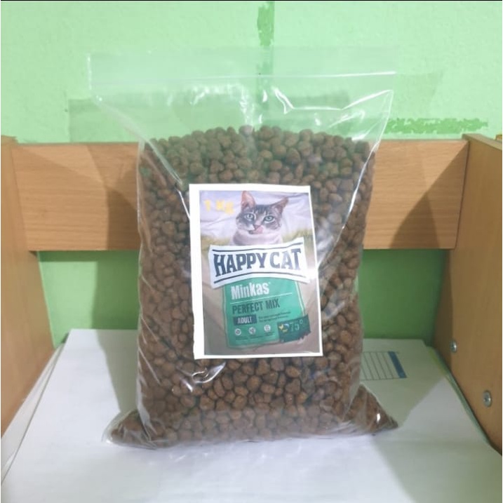 Happy Cat Minkas Perfect Mix Adult-Repack 1 kg | Shopee Malaysia
