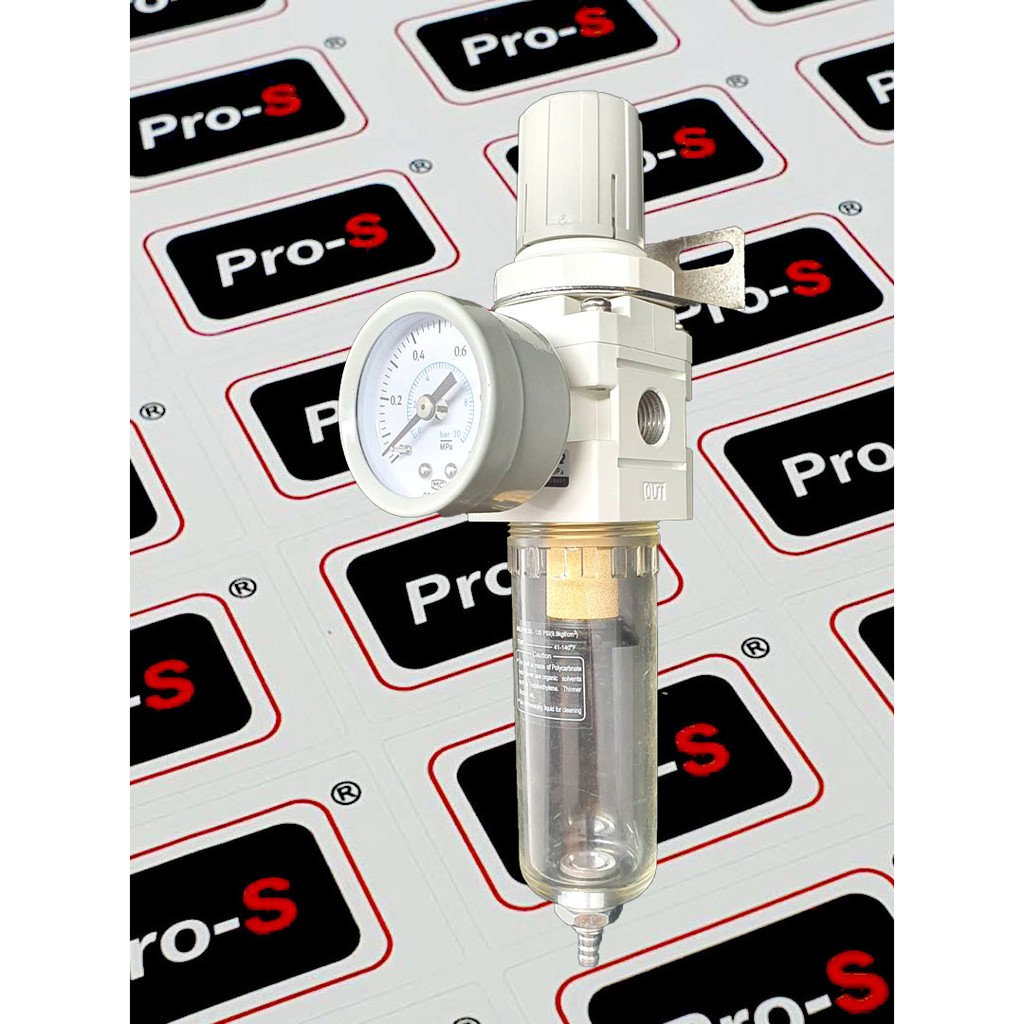 Pro-S AW2000-02 G1/4" Air Filter Regulator Clean Air Unit complete with ...